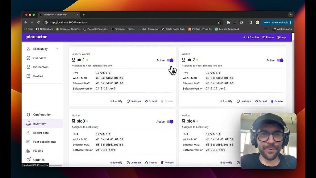 Upcoming New Feature Multi Experiments Software Pioreactor Forum