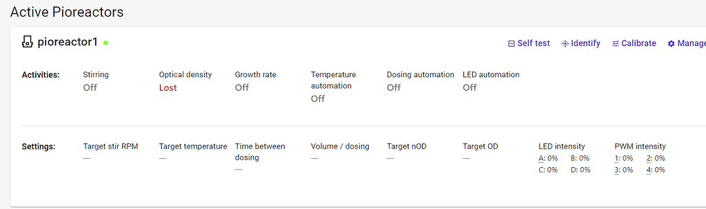Optical Density "lost" - Hardware, PWM, and Optics - Pioreactor forum